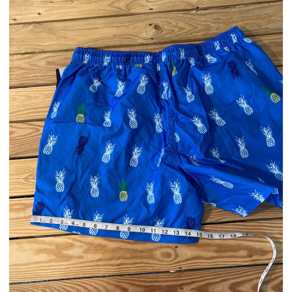 Tsla | Swim | Nwt Tsla Pineapple Swim Shorts Size 2xl Mens Blue | Poshmark